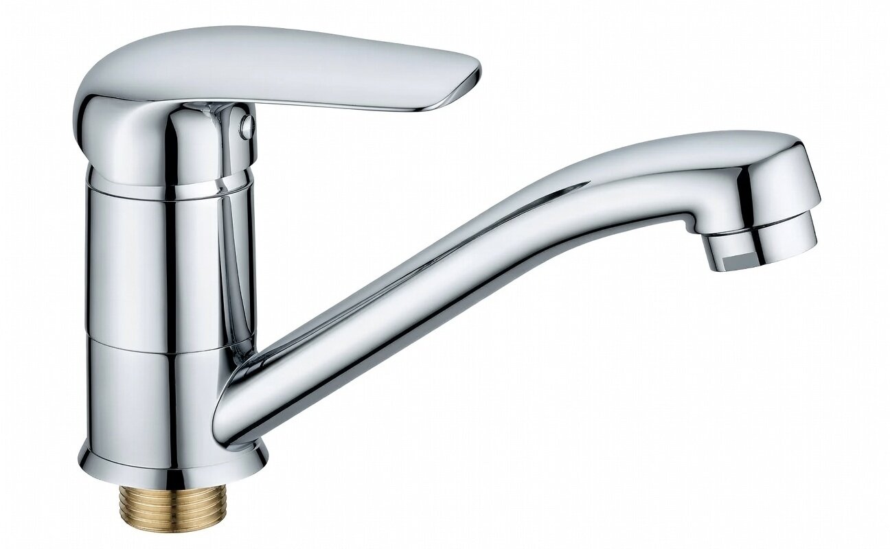 Смеситель RUSH FI1835-26, для кухни, латунь, поворотный излив, цвет хром