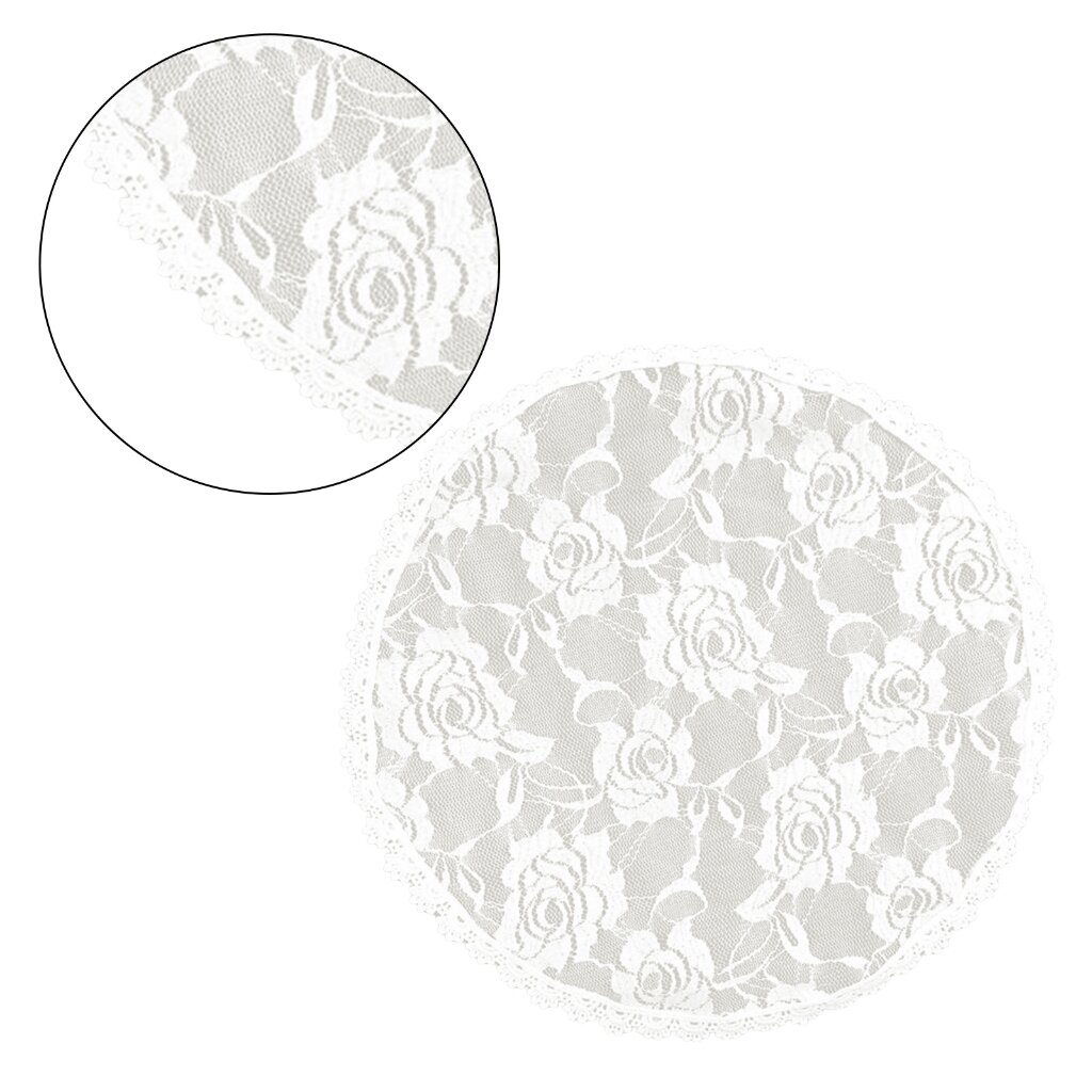 Кружевная шляпка однослойный круглый тюрбан церковный головной убор-розово-белый