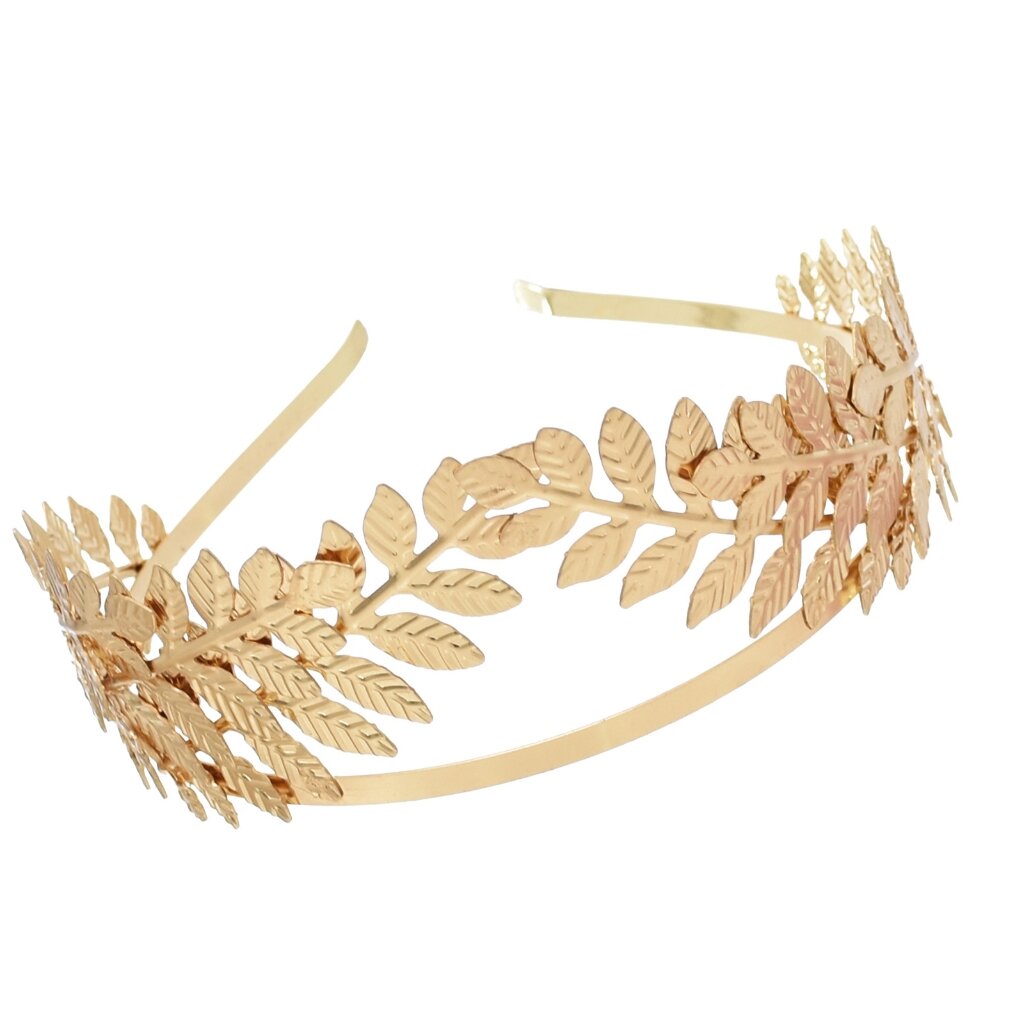Повязка на голову с барочными листьями golden leaf-C