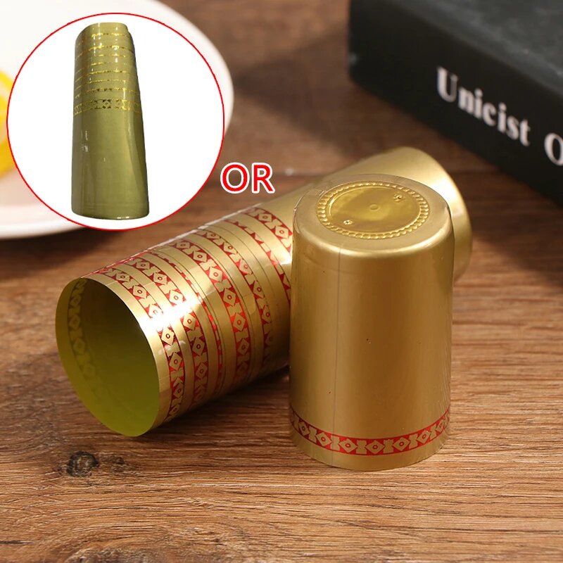 Термоусадочные крышки для бутылок вина CMinYP, 10 шт. Gold