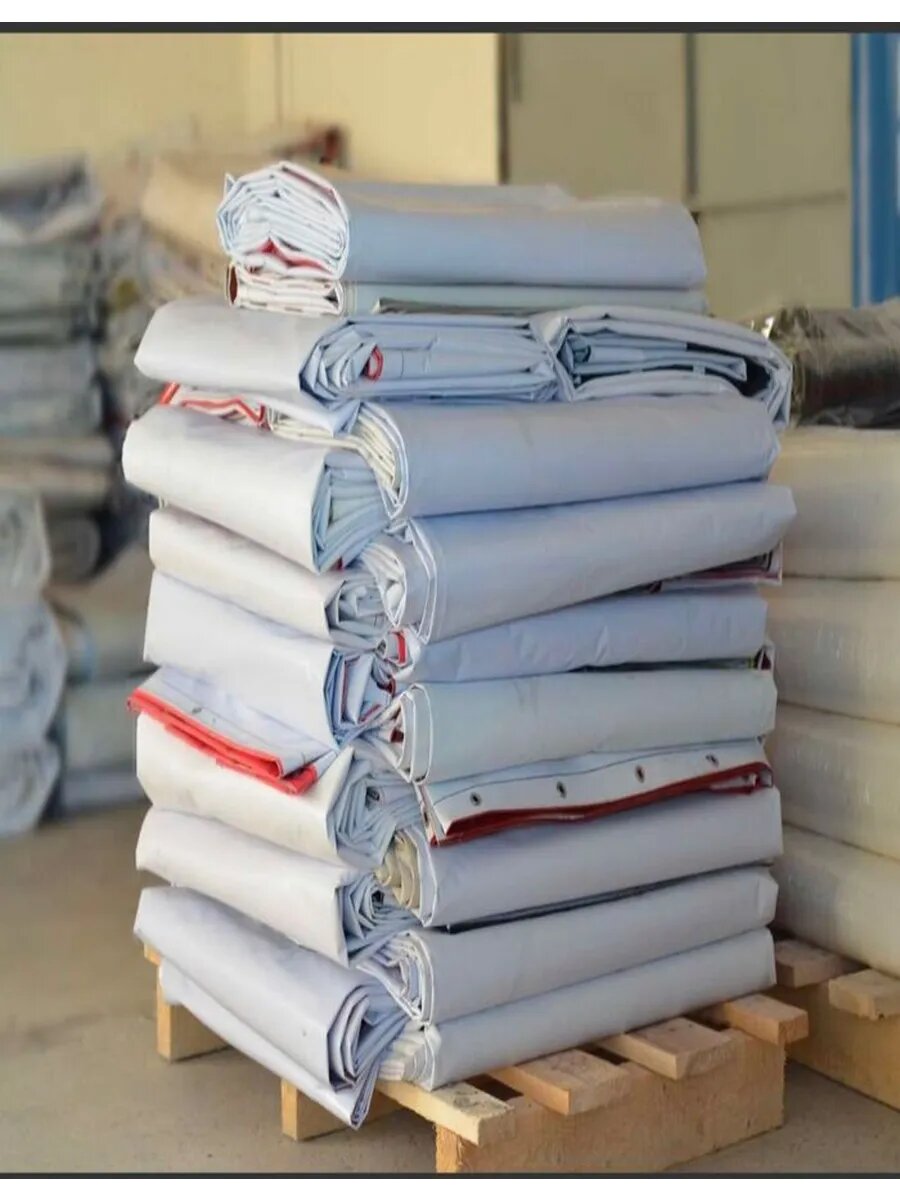 Баннер-тент, полог укрывной Б/У литой с люверсами 6 х 3 м ПВХ 440 гр/м2