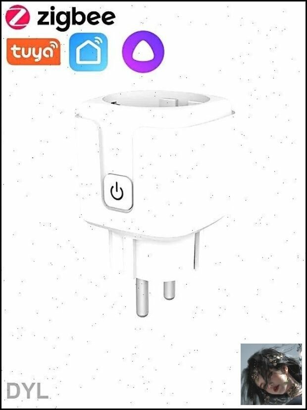 Умная розетка с ZigBee, мониторинг потребления, Яндекс Алисой, Tuya Smart Life