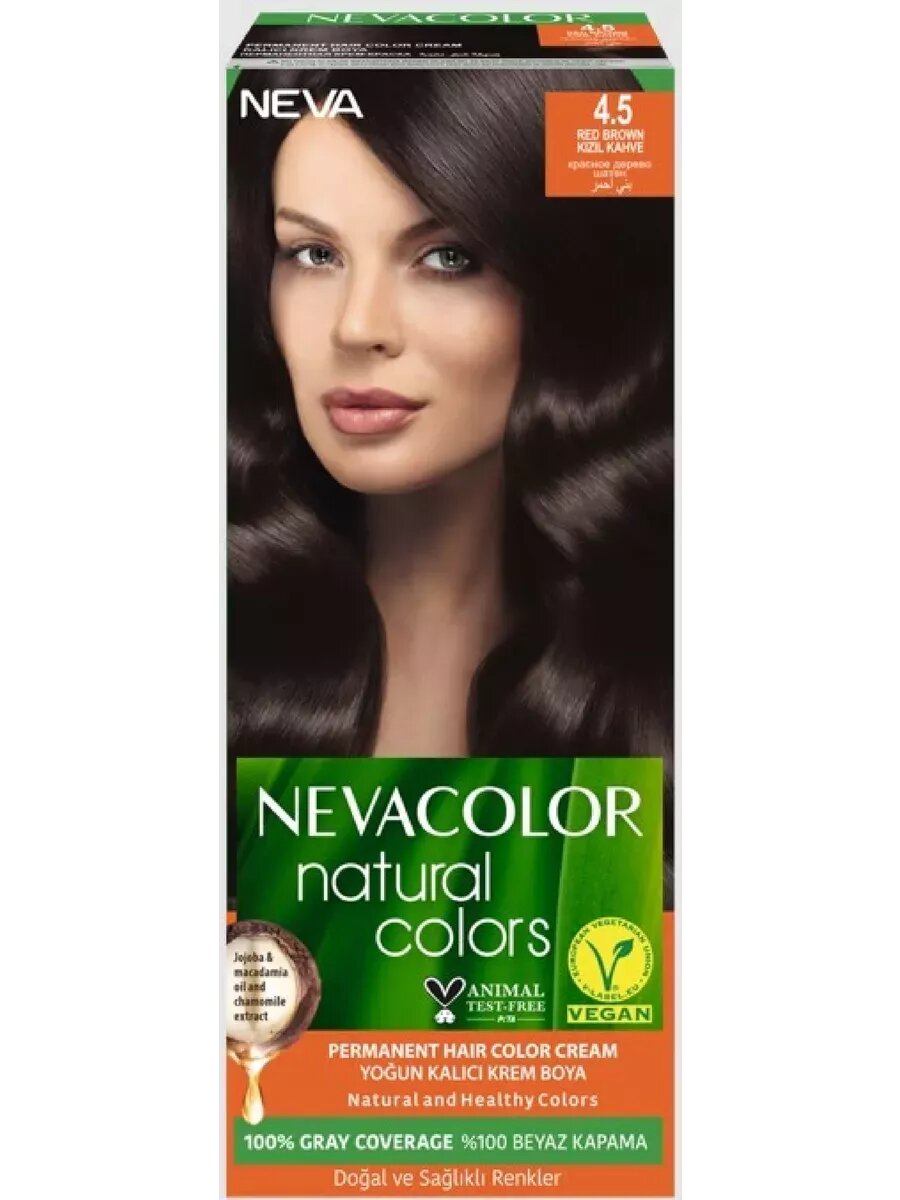 Nevacolor Natural Colors стойкая крем краска для волос-3шт.