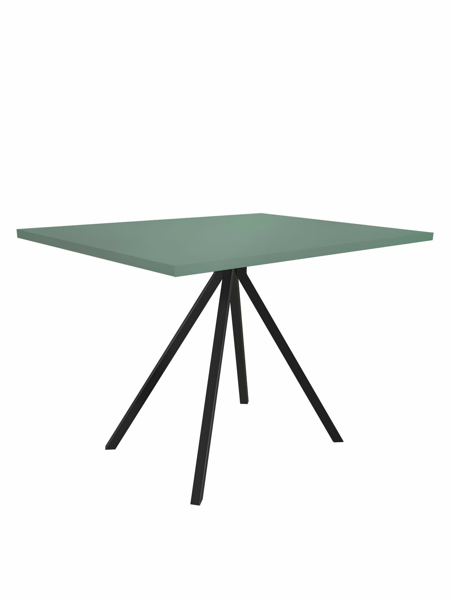 Стол для кафе Итальянец. Стол обеденный, 105х75 см, Зеленый эвкалипт, 25 мм