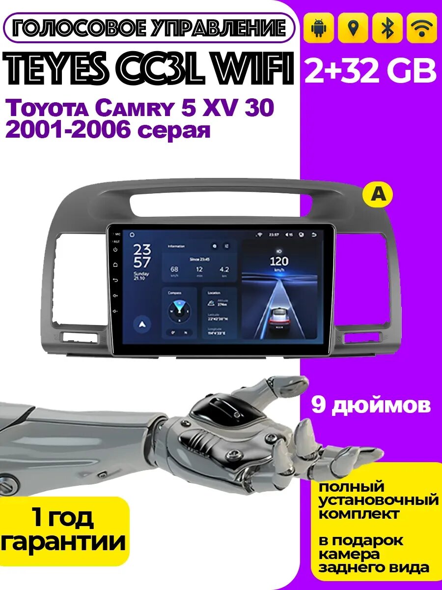 Магнитола CC3L WIFI Toyota Camry 5 XV 30 2001-2006 2/32