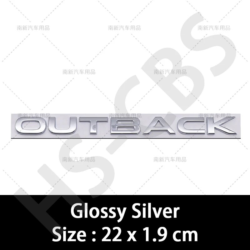 Металлические 3D наклейки с эмблемой автомобиля, значок для логотипа OUTBACK WRX BRZ DRL XV Silver