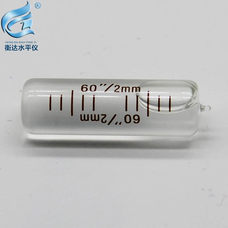 Стеклянный уровень горизонтальный Hengda 60/2mm Белый