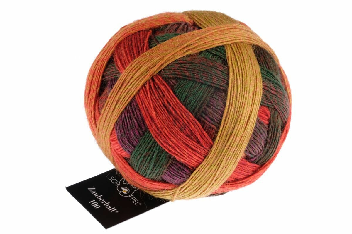 Носочная пряжа Schoppel Zauberball 100 Pro (2479 Belladonna) 1 моток 100 г/420 м