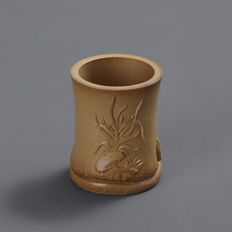 Ручная работа: бамбуковая чайная трубка, аксессуары для чайного сервиза, трубка для хранения принадлежностей для чайной церемонии, креативный держатель для ручек из бамбука и ротанга, корзина для палочек для еды.