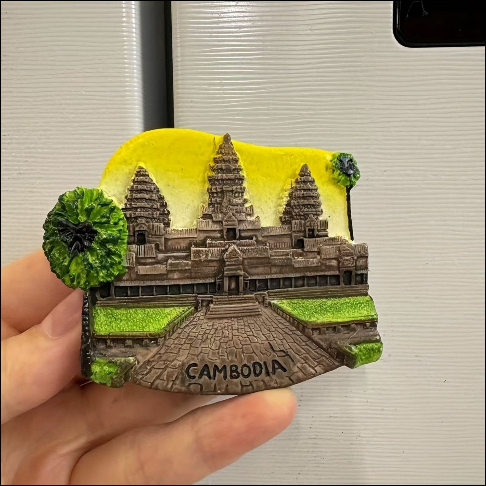 Ручная работа 3D магнит на холодильник, коллекция городов мира: Италия, Камбоджа, Египет, Корея и другие. Подарок путешественнику