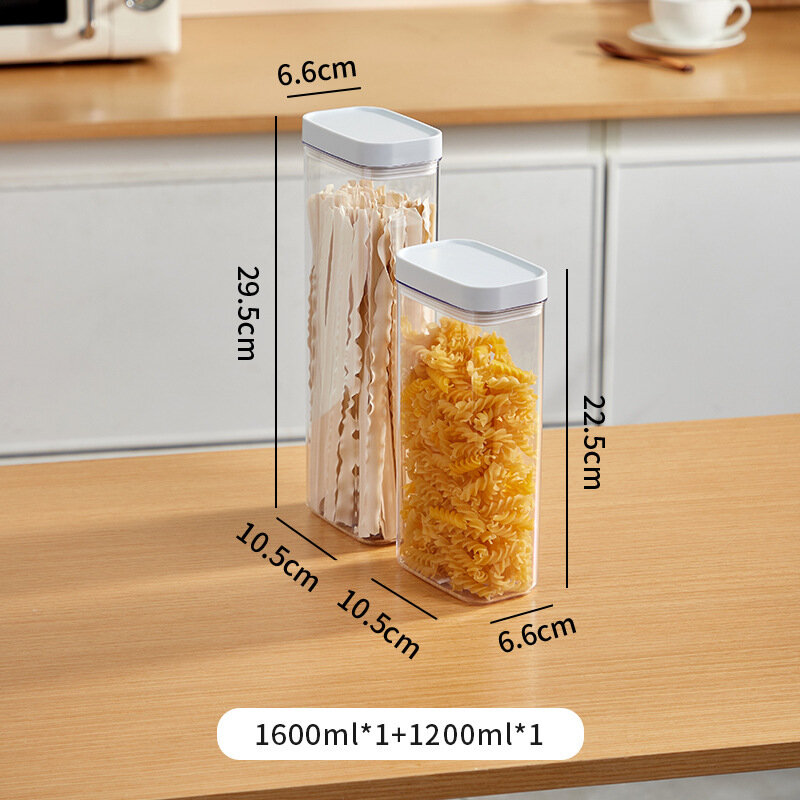 Контейнер для хранения лапши, пищевой контейнер для хранения круп, стеклянная трубка для хранения лапши, пластиковая пустая бутылка, герметичная банка.