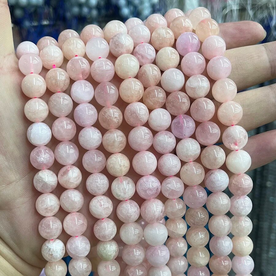 Бусины из розового морганита AVANKY 6мм 8мм 10мм 10mm