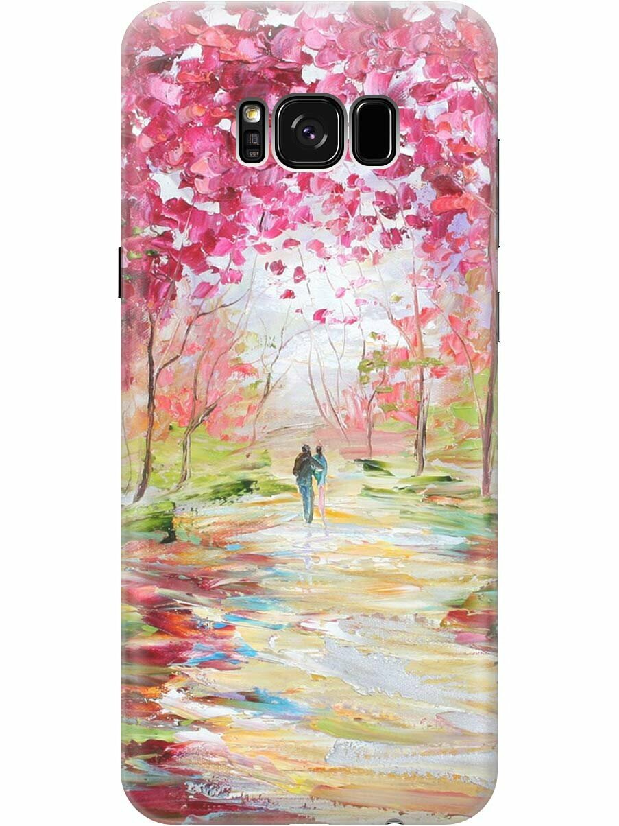 Накладка Transparent для Samsung Galaxy S8+ с принтом "Весенняя роща"