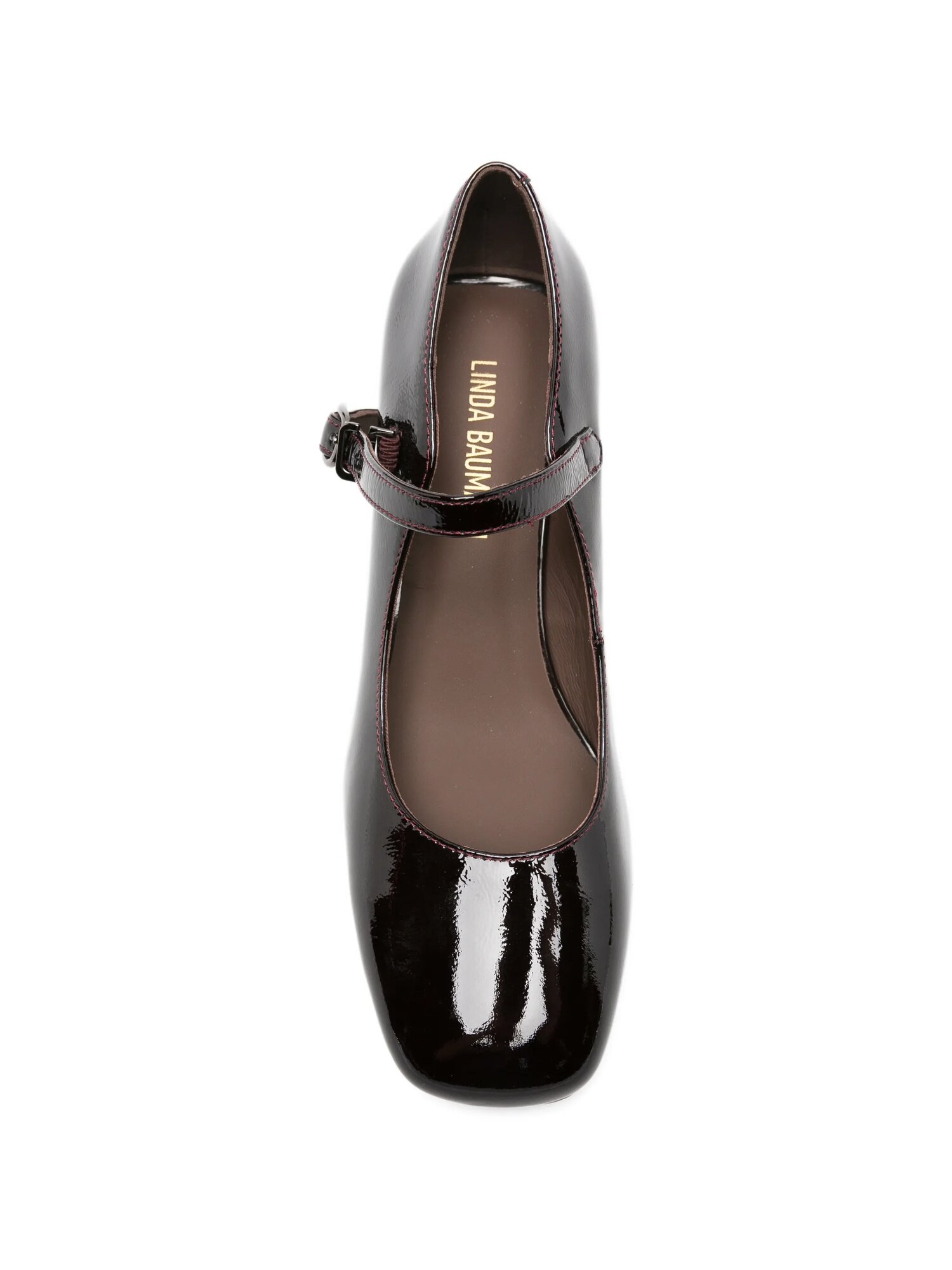 Туфли LINDA BAUMANN Patent-leather pumps, размер 40, brown — фото 1