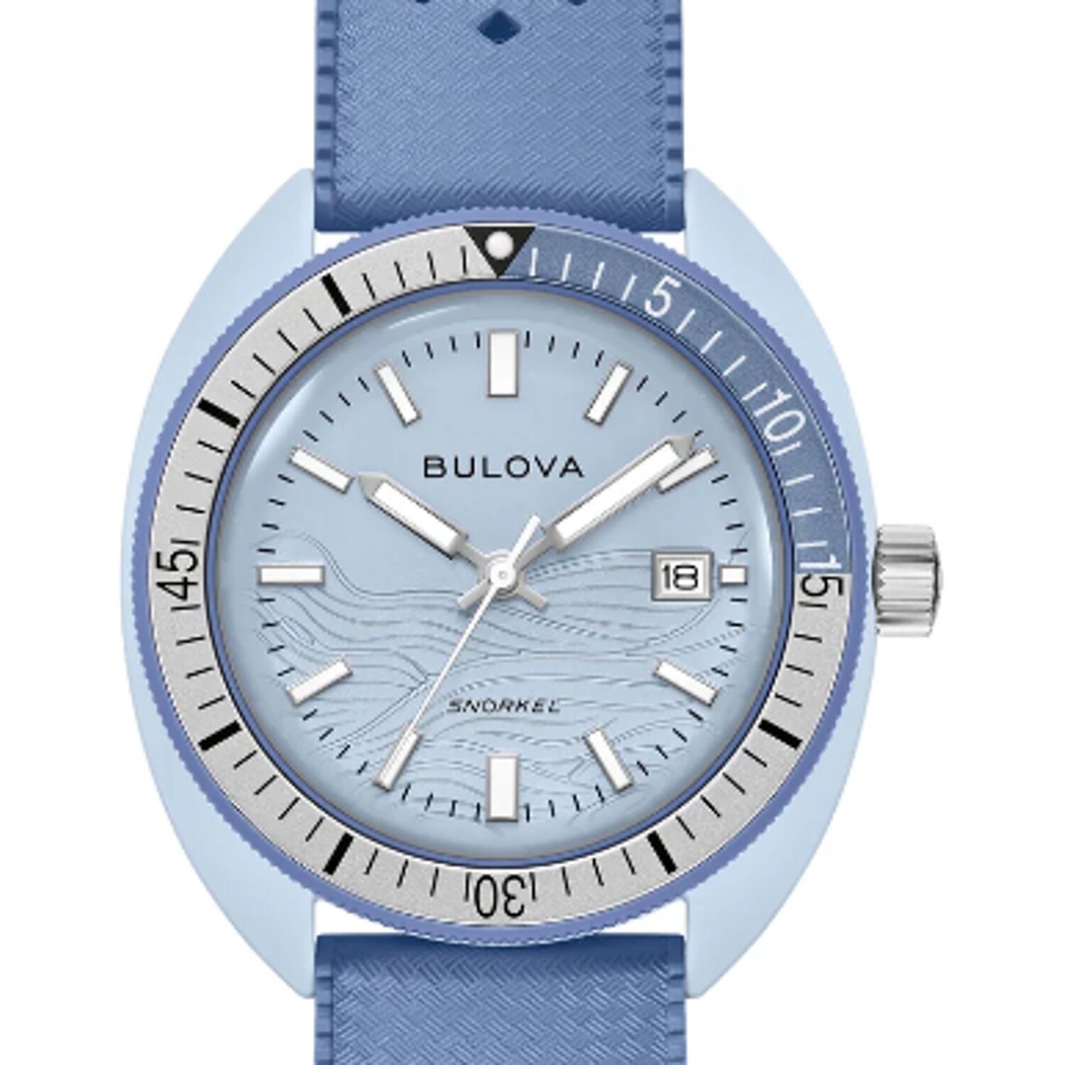 BULOVA - 98B461 - Мужская керамическая трубка для подводного плавания «Океанограф».