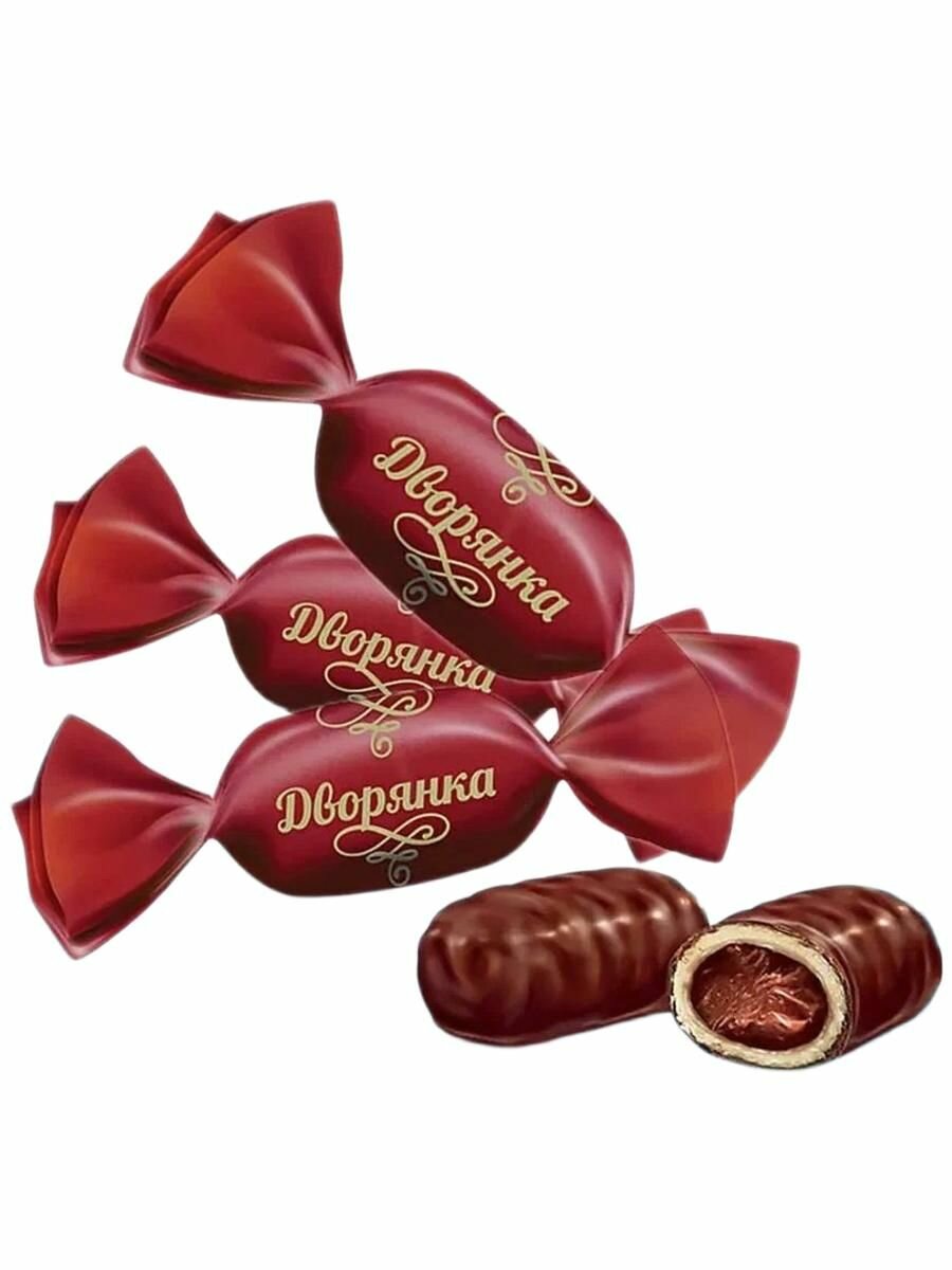 Карамель "Дворянка" с начинкой из сгущенного молока и какао с пикантными нотками ликера, 500 гр.