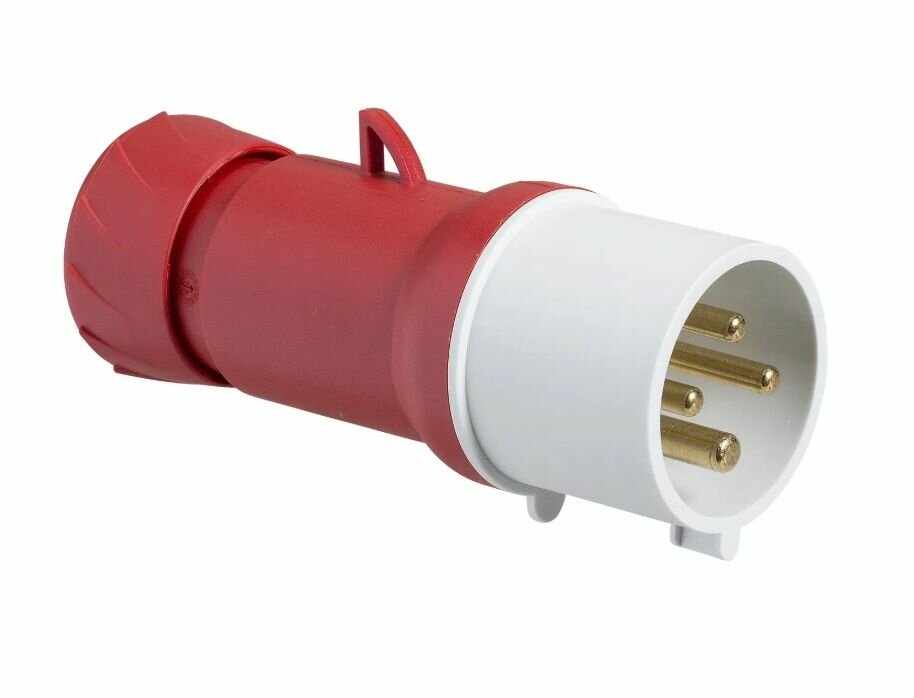 Вилка кабельная, винтовой зажим, 32А 3P+E IP44 380В PratiKa Schneider Electric арт. PKE32M434