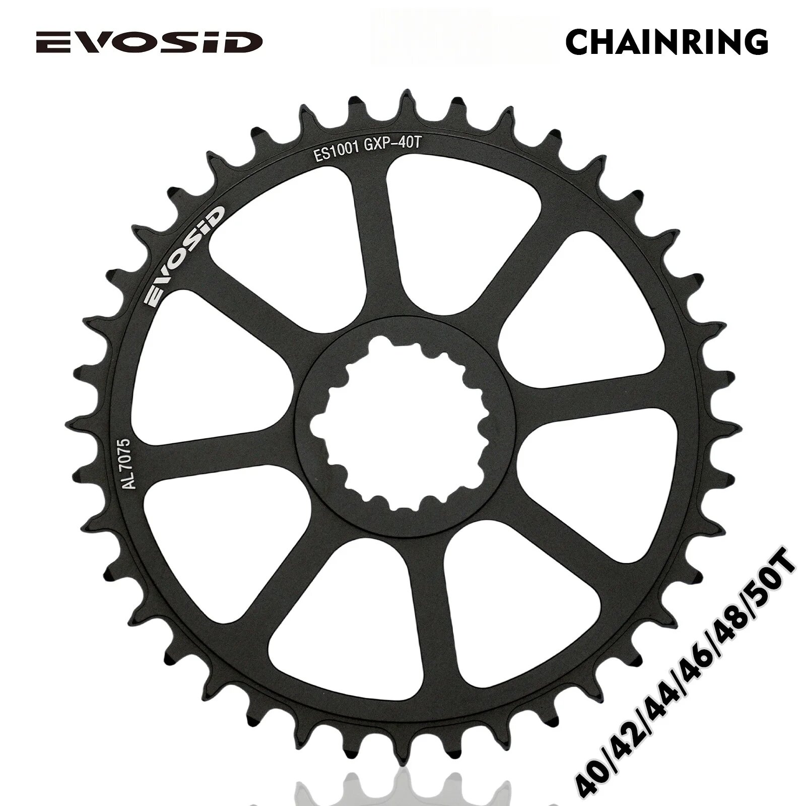 Звездочка EVOSID Zeroing Star 44T Black для шоссе