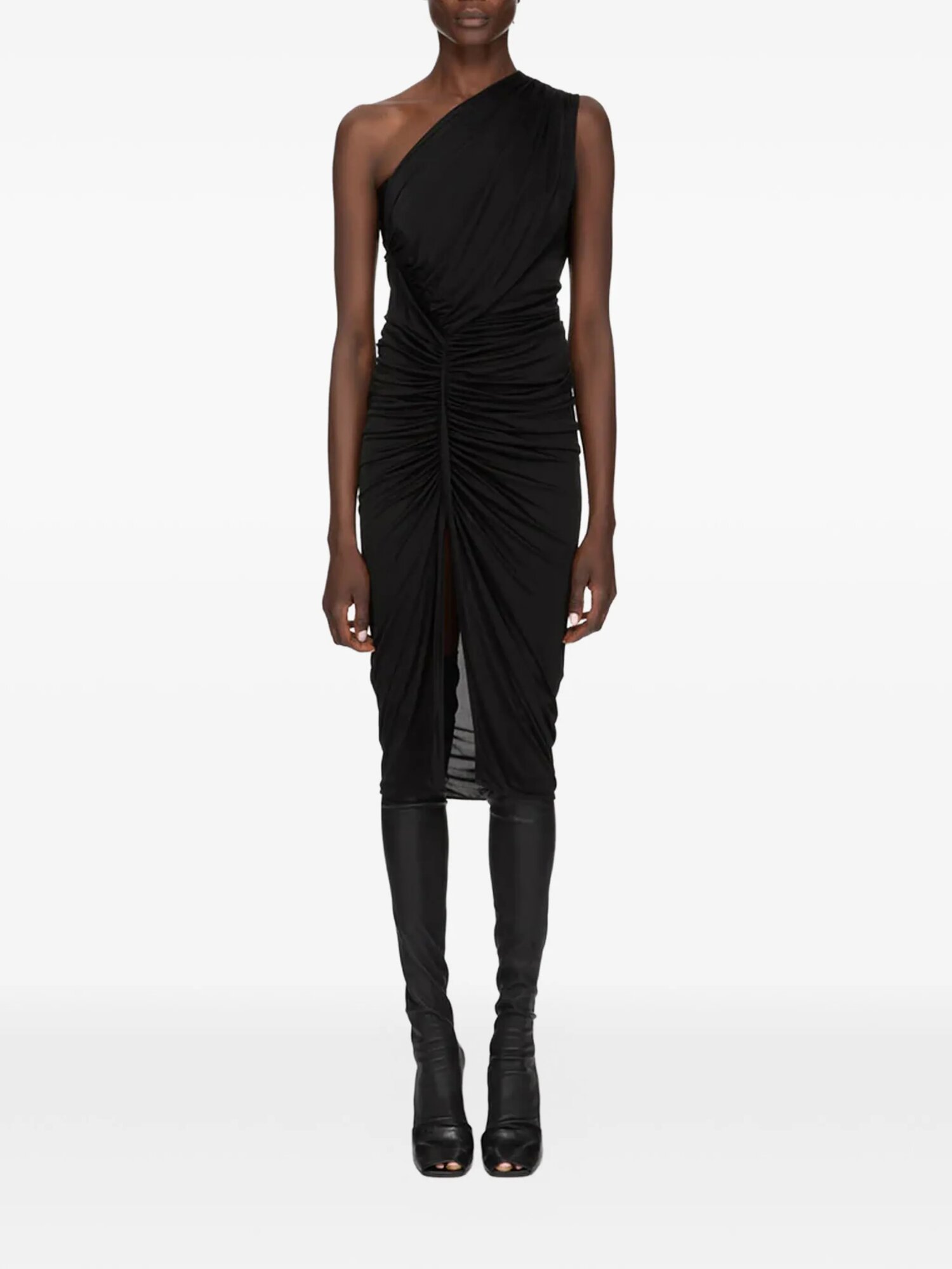 Платье Avra one-shoulder ruched-detail dress