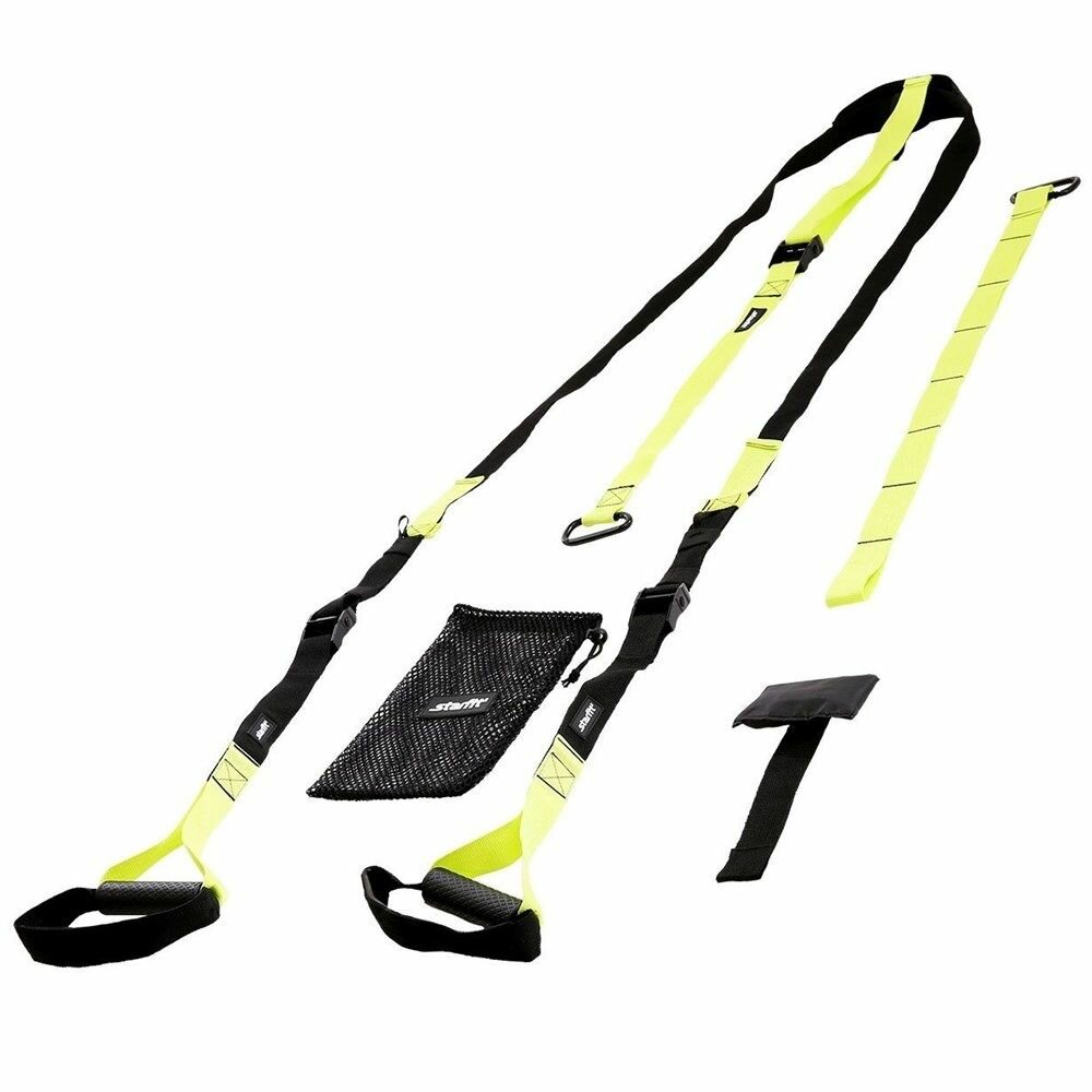 Starfit FA-701 Тренировочные петли, цвет зеленый, черный