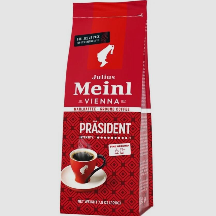 Кофе молотый Julius Meinl Prasident 220 гр