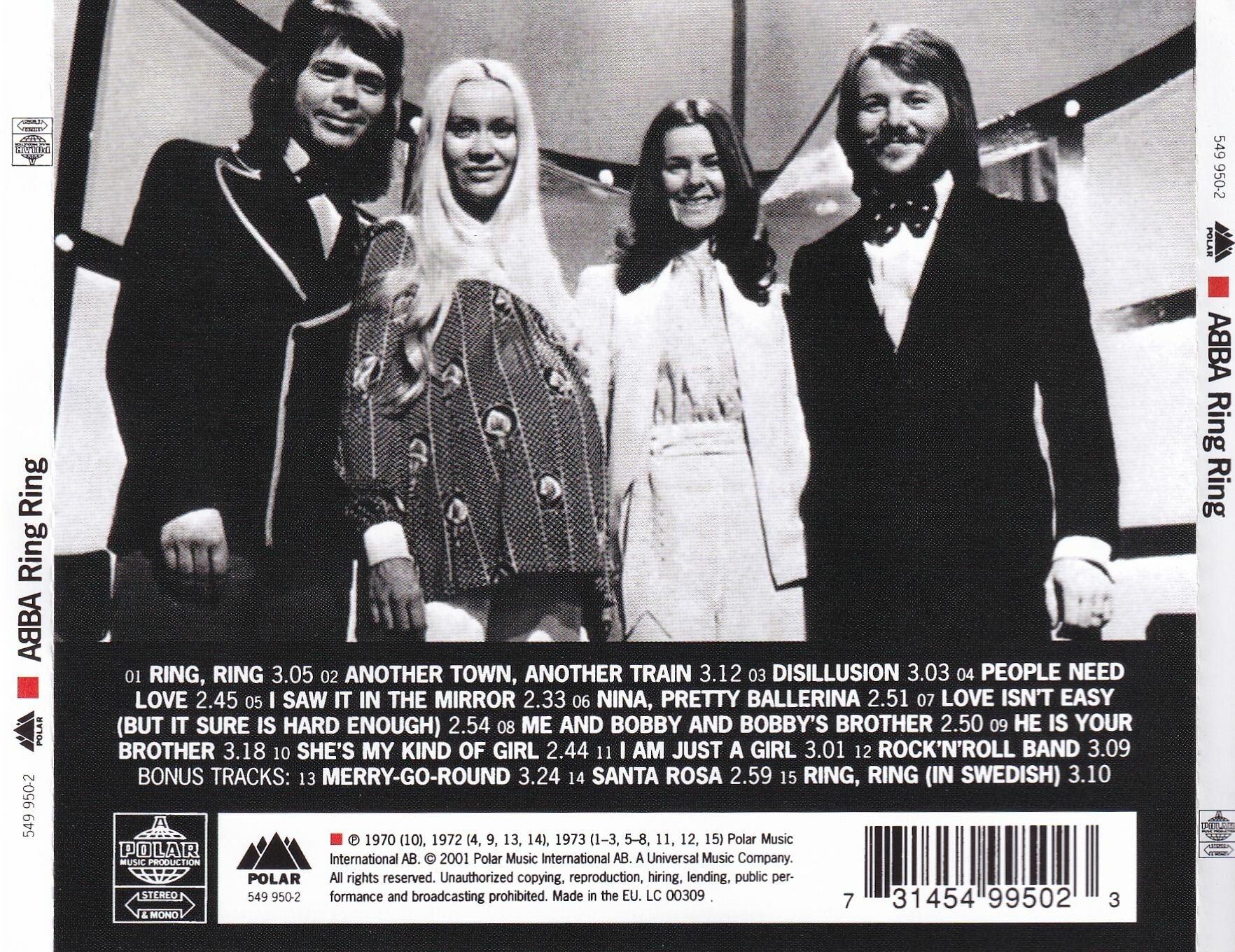 ABBA - Ring Ring, 2001, 24-page, CD-Аудио — фото 1