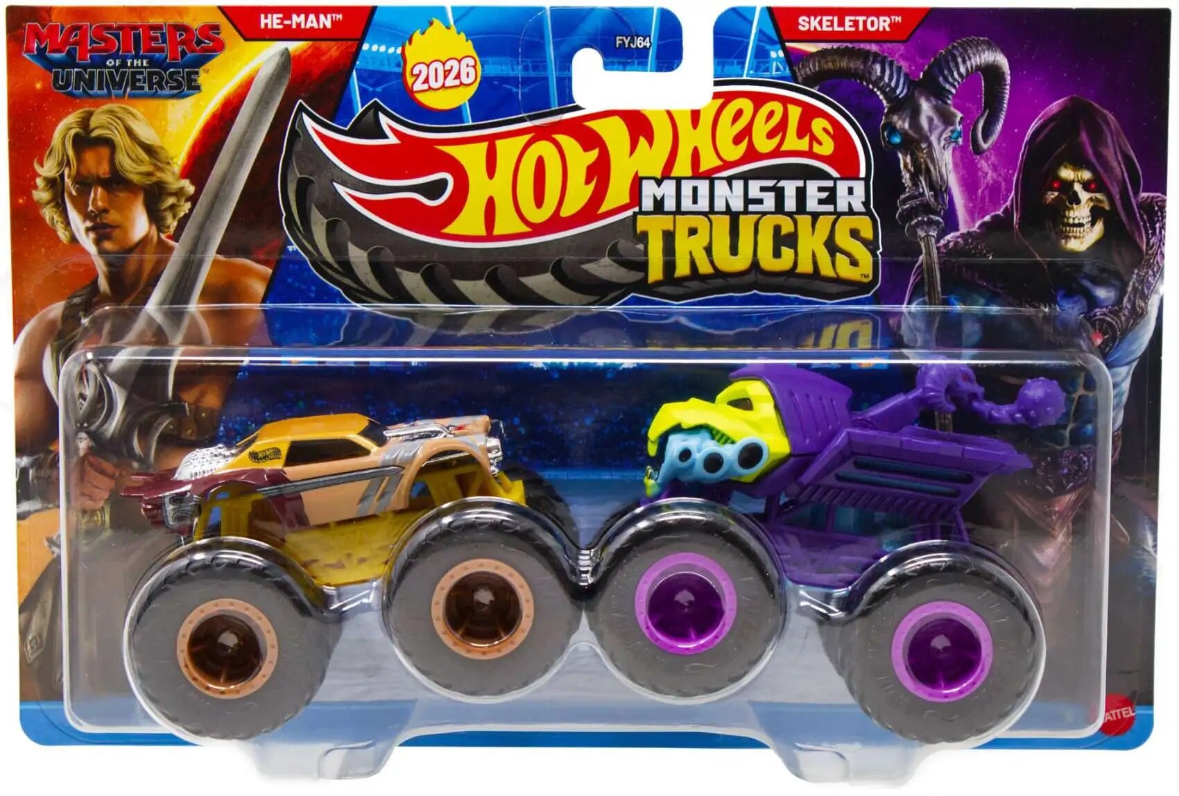 Машинка Hot Wheels He-Man VS Skeletor 1:64 FYJ64_JLV78, для мальчиков