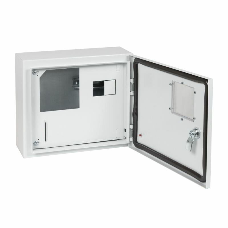 Корпус металлический ЩУРн-ПРО-1-МП/4-292х353х137-IP66-УХЛ1 (с окном учета.1ф счетчик на МП 4 модуля про) КЭАЗ 367473