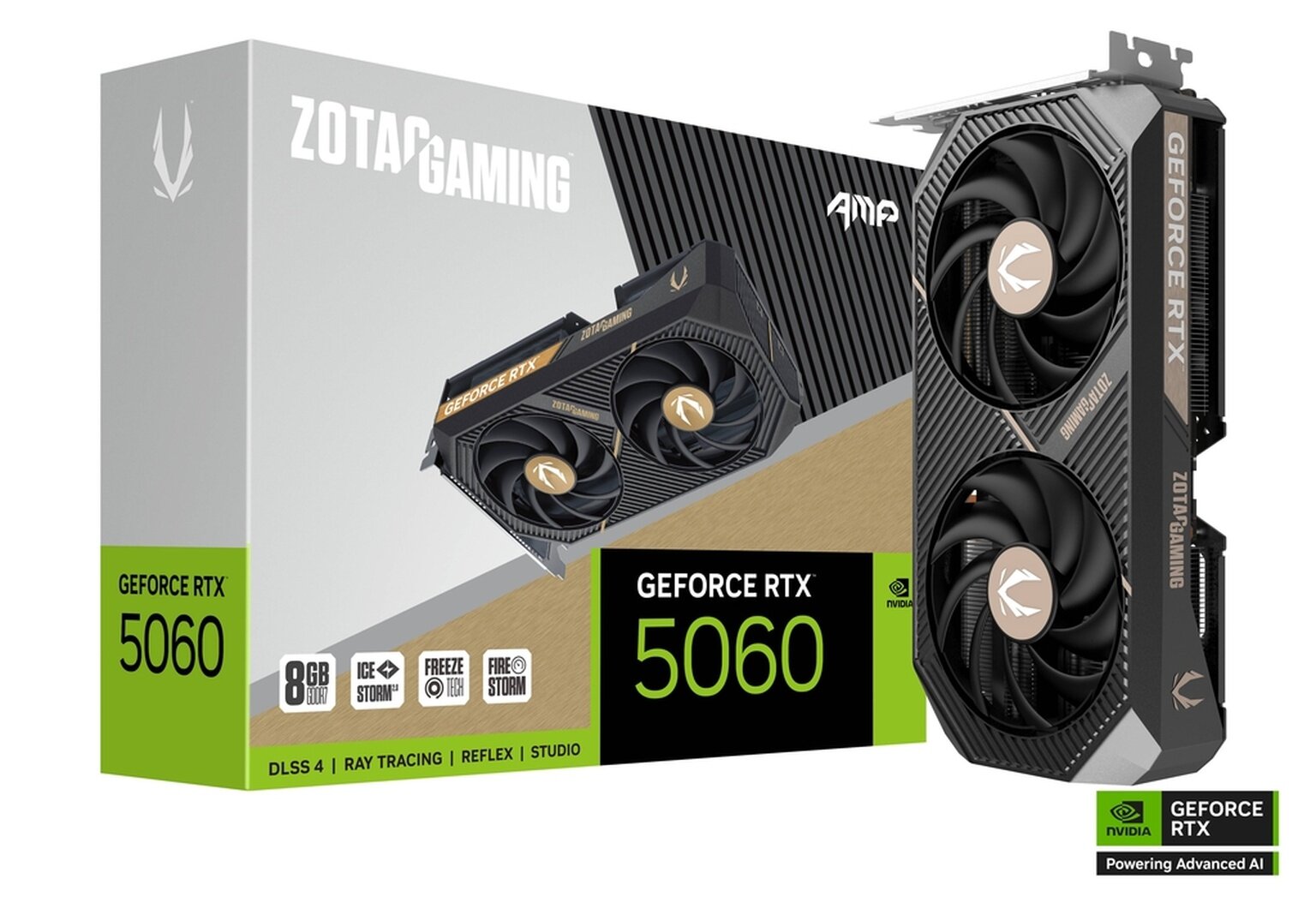 Видеокарта Zotac GeForce RTX 5060 AMP 8GB GDDR7 (ZT-B50600F-10M)