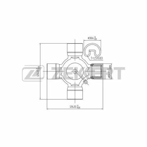 Карданный шарнир с крестовиной, HYUNDAI / KIA 4915045220 (1 шт.)
