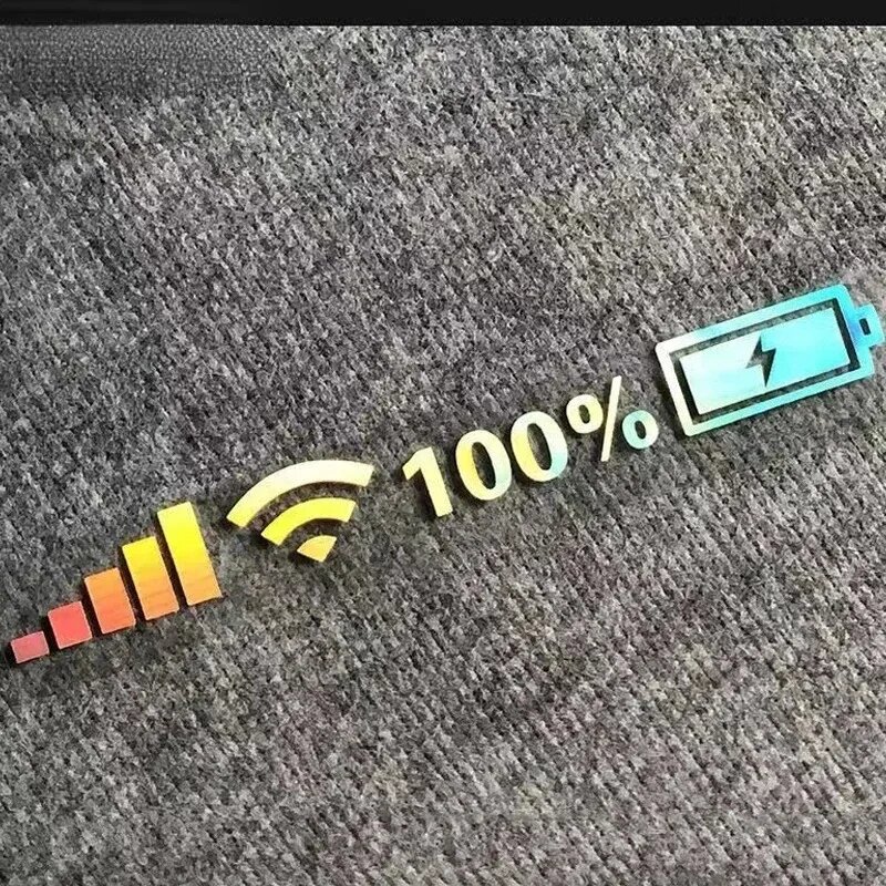 Светоотражающая наклейка Wi-Fi на авто, 25x3см