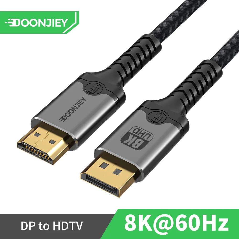 DOONJIEY адаптер DP-HDMI 8K@60Hz 4K@120Hz