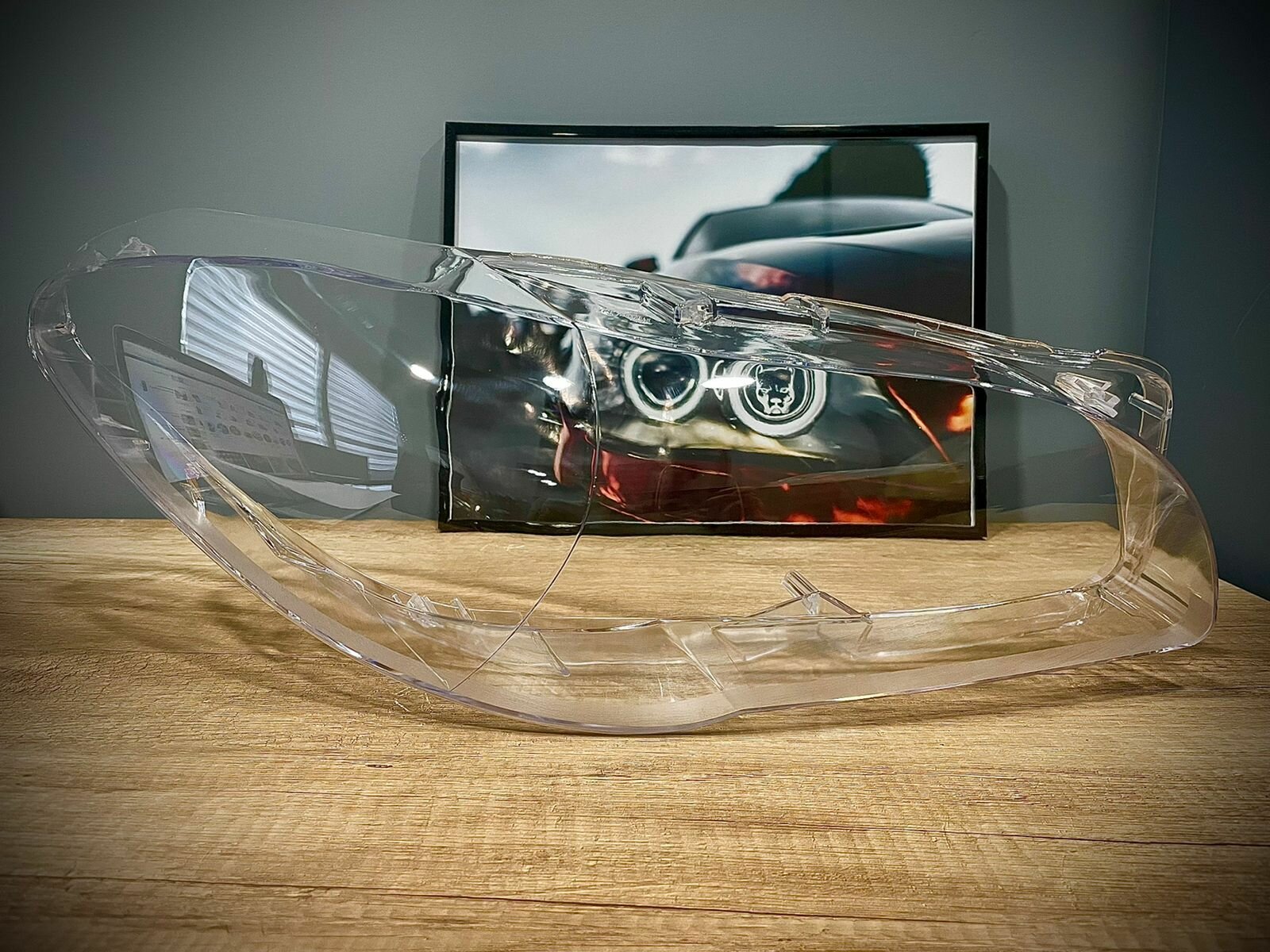 Стекло фары для BMW 5 F10 2009-2017 Правое / Правое стекло на БМВ 5 Ф10