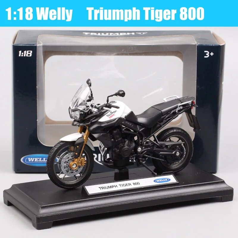 Модель мотоцикла Welly Triumph Tiger 800, черный