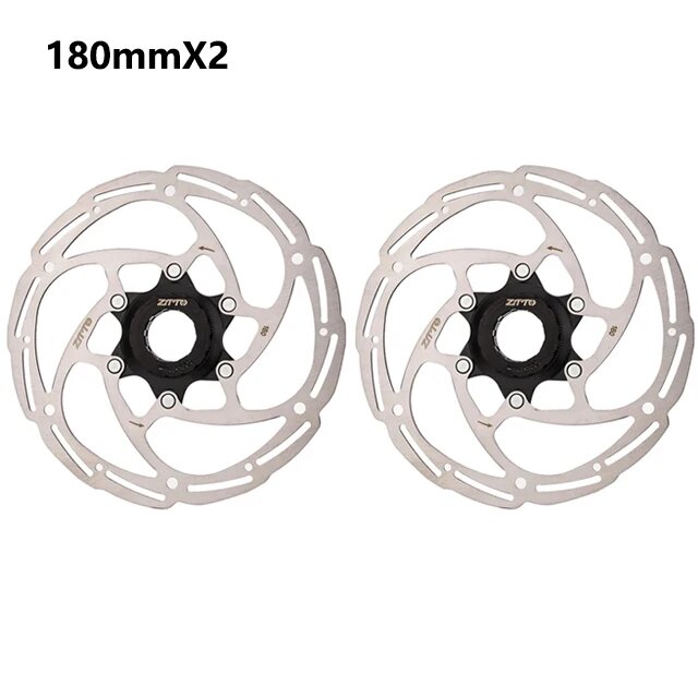 Тормозные диски ZTTO MTB 140/160/180/203 мм стальные CL-180mm Black 2pcs