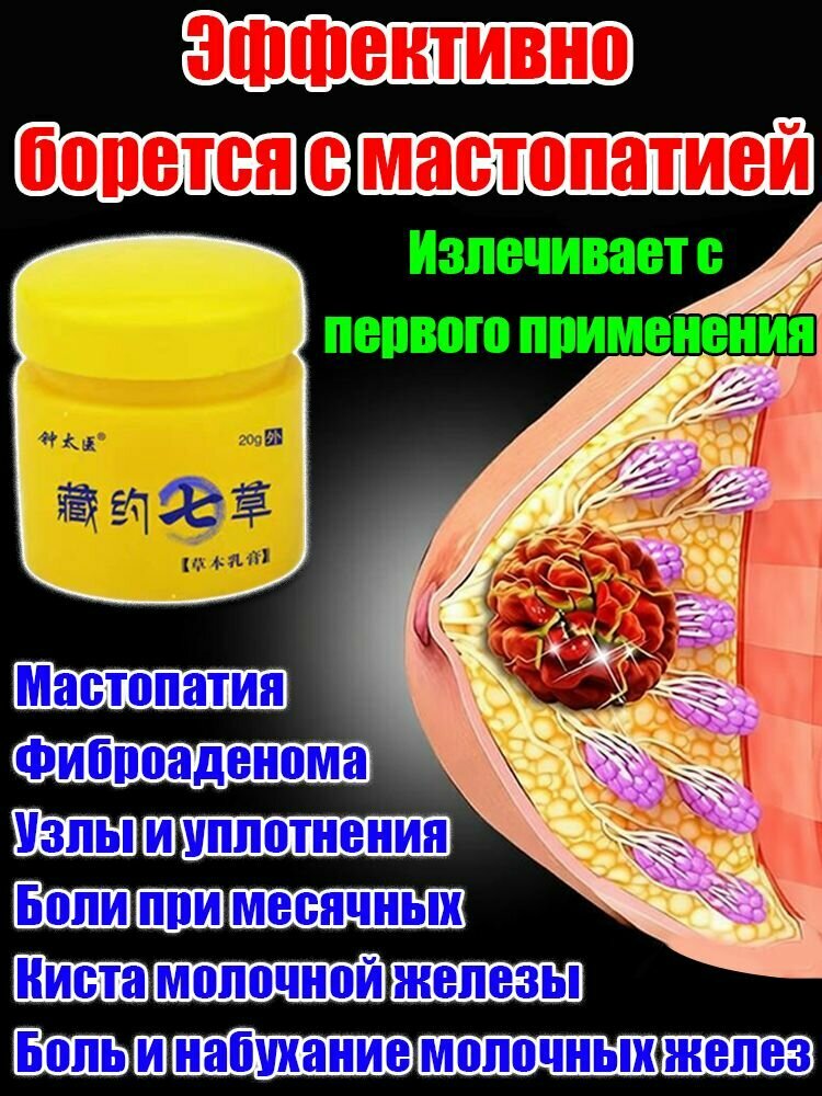 Мазь для груди при мастопатии, кистах и воспалениях