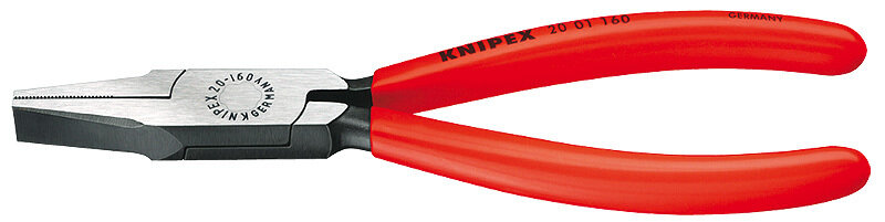 KNIPEX KN-2001125 Плоскогубцы тупоносые, рифлённые губки 27 мм, длина 125 мм, фосфатированные, обливные ручки
