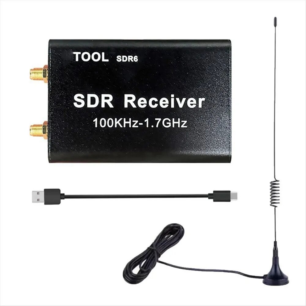(JJEEFFO))SDR6 RTL-SDR Приемник 100 КГц-1,7 ГГц SDR Программного Сигнала