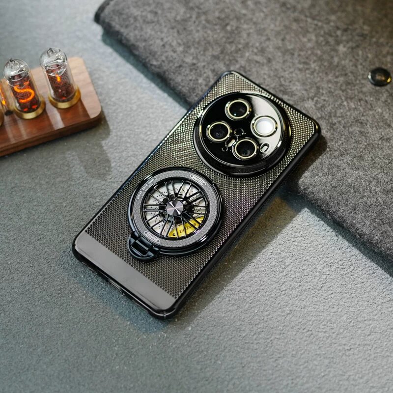 Чехол для Huawei Mate 40 RS Porsche Design с гироскопическим стендом для снятия стресса, полным покрытием объектива,