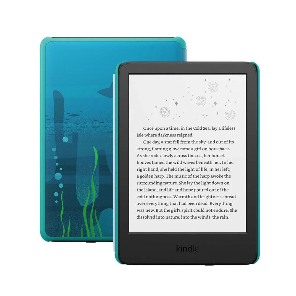 Электронная книга Amazon Kindle 11 Kids (2024), 16 Гб, с обложкой Space Whale(без рекламы)