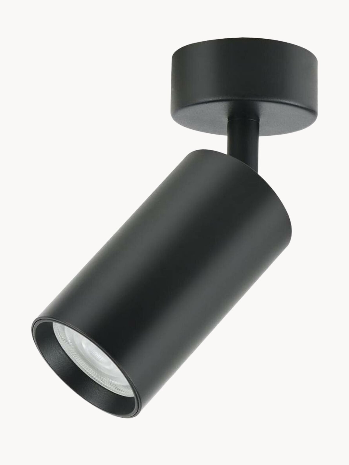 Светильник спот настенный потолочный поворотный накладной черный