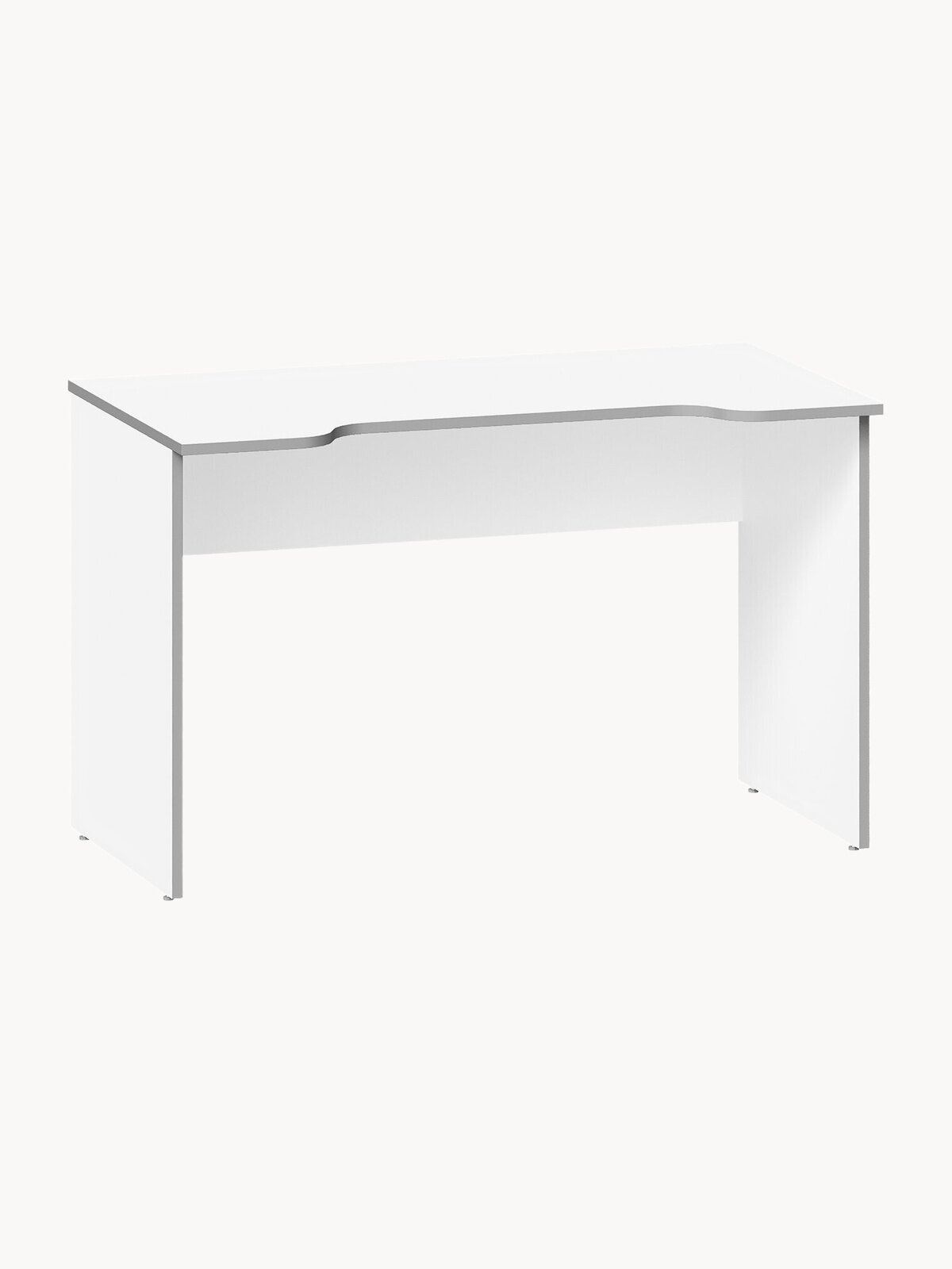 Стол компьютерный ГУД лакк Вардиг К3, 120 х 65 х 75 см, белый/серый