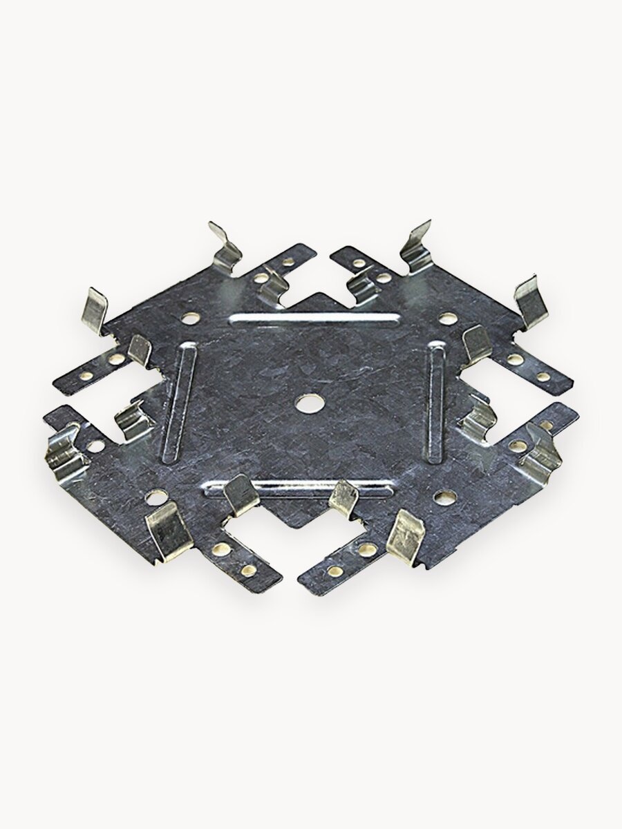 Соединитель Таврос П60х27, одноуровневый, серебристый, сталь