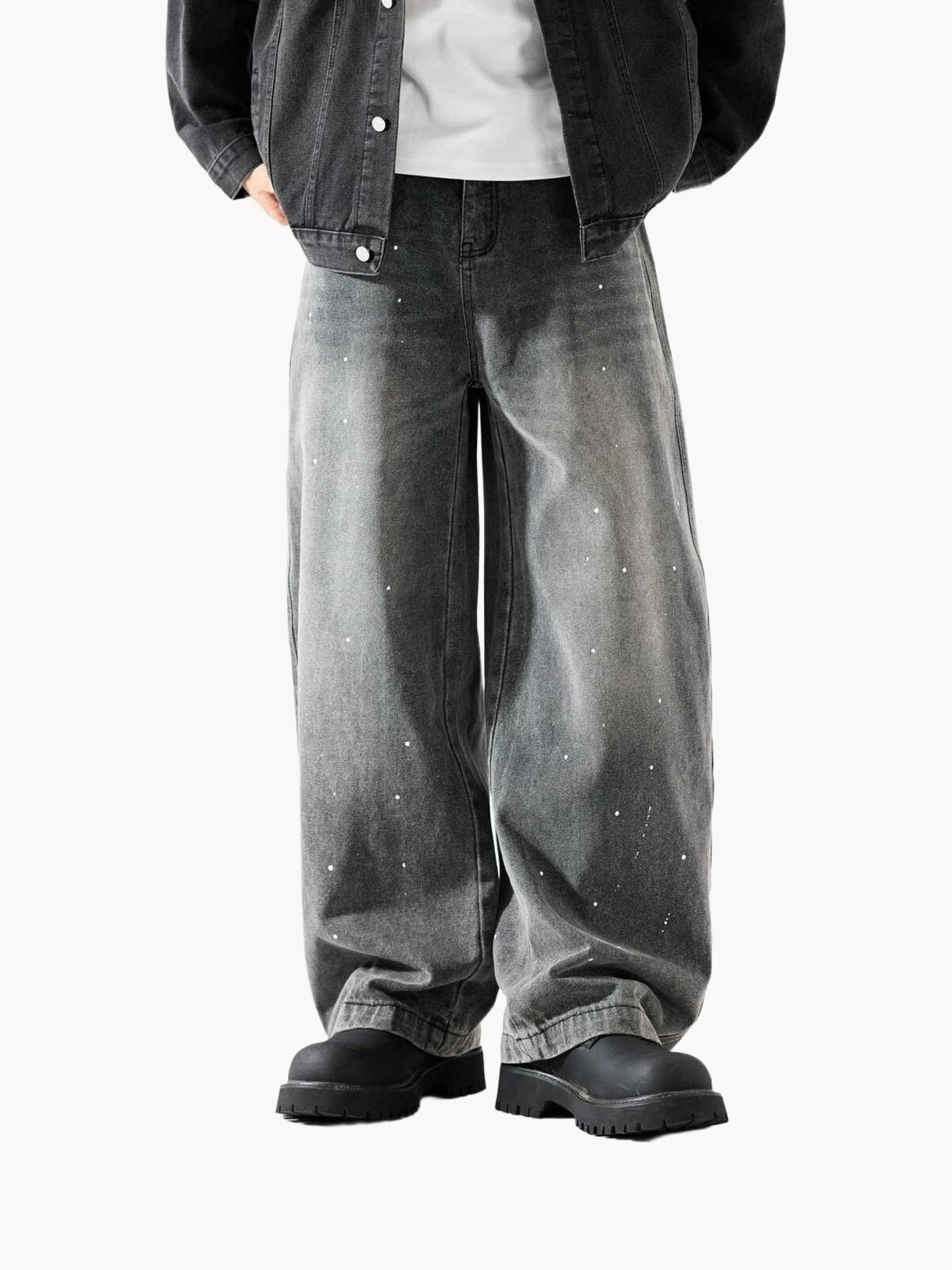 Джинсы широкие 