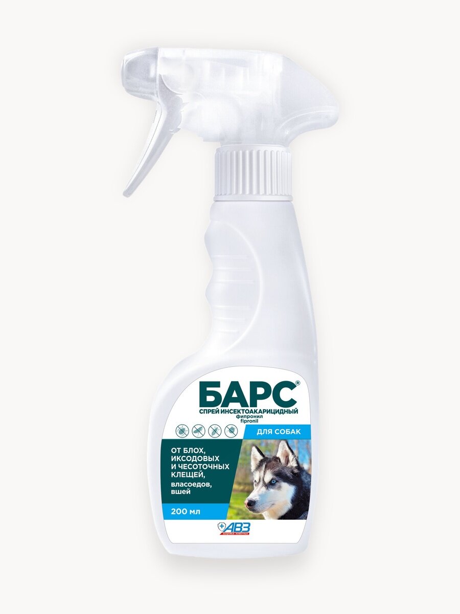 Спрей Барс, для собак, кошек, грызунов, хорьков, против паразитов, 200мл