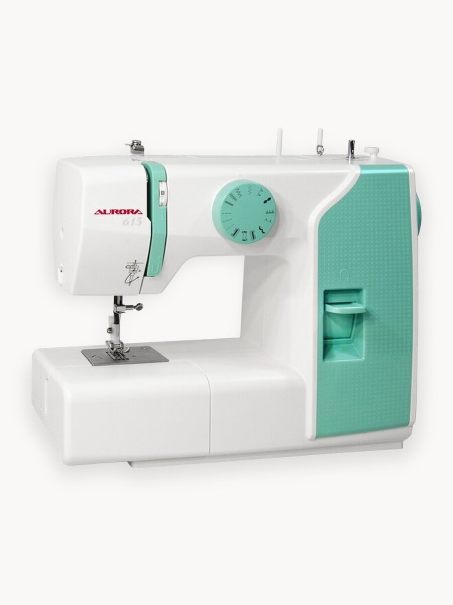 Швейная машинка AURORA 615, 70Вт. 12 операций, металлическая станина, качающийся челнок.
