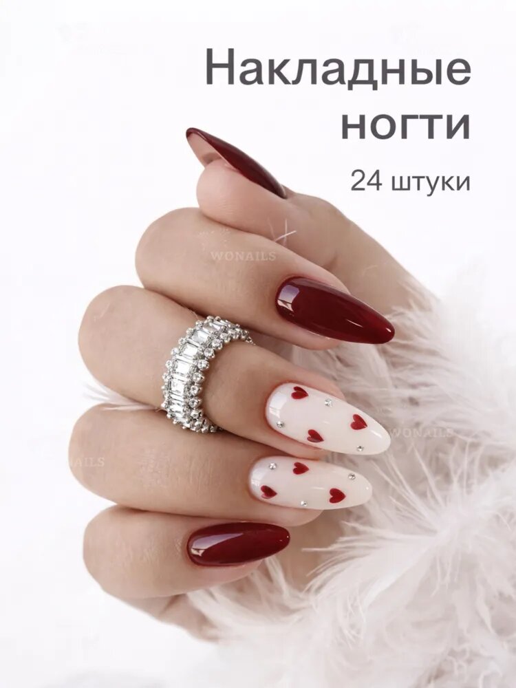 Накладные ногти с дизайном
