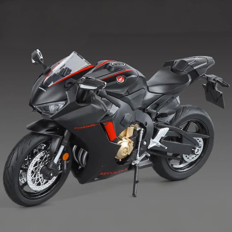 Honda HRC CBR1000RR Fire Blade металлическая модель мотоцикла 1:9 Черный, Black foam box