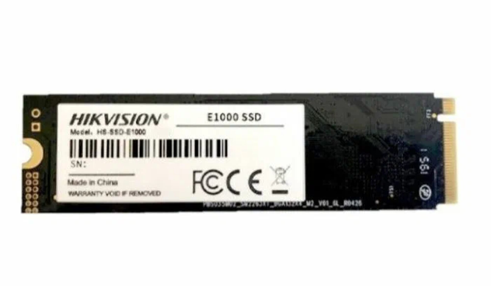 Твердотельный накопитель M.2 Hikvision HS-SSD-E1000, 1ТБ, Black