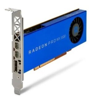Видеокарта Radeon HP PCI-E Radeon Pro WX 3100 AMD 4Gb 128bit GDDR5, 2TF08AA